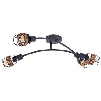 Nowa Plafonnier salon lampe chambre lampe 4 flammes noir E14