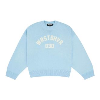 Worst Behavior Wrstbhvr, Damen, Strickwaren, Blau, XSGr&ouml;&szlig;e
