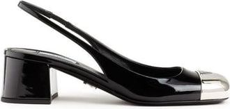 Prada Escarpins &agrave; bride arri&egrave;re en cuir