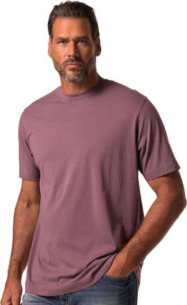 JP1880 Herren L-8XL bis 8XL, T-Shirt, JP1880-Motiv auf der Brust, Basic-Shirt, Rundhalsausschnitt, Reine Baumwolle, Mauve 7XL 702558829-7XL