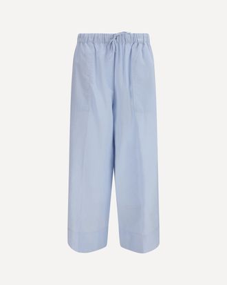 Toteme Cotton and linen blend palazzo Pants Female 36