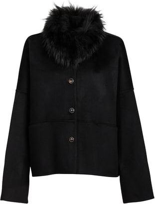 Viktoria Chan Manteau court Cl&eacute;o en laine m&eacute;lang&eacute;e