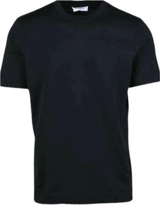 Gran Sasso Homme, Tops, Noir, Taille: L T-shirt en maille