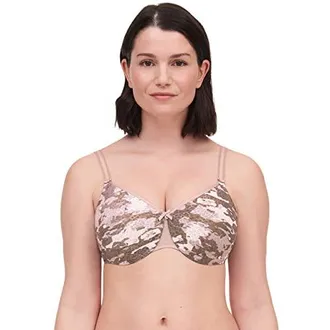 Chantelle Minimiseur sans Couture C Magnifique pour Femme Soutien-Gorge minimisant, Opaque, Imprim&eacute; Camouflage, 95C