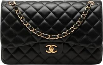 Chanel Pre-owned Sac Bandouli&egrave;re Classique Double Flap - Femme - Pre-owned - Noir - Taille: ONE Size