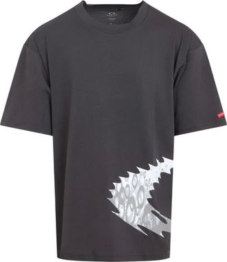 Oakley Homme, Tops, Noir, Taille: M New Retro Tee Static 3.0