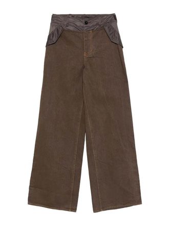 sacai Pantalons D&eacute;contract&eacute;s - Marron