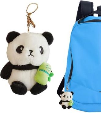 Generico Porte-cl&eacute;s Panda - porte-cl&eacute;s Panda en peluche - Porte-cl&eacute;s en peluche pour sac &agrave; dos, cl&eacute; de voiture, t&eacute;l&eacute;phone portable, sac et plus pour femmes et 