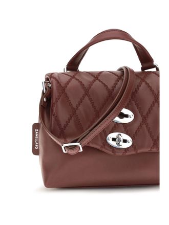 Zanellato Postina Tram&egrave; Calfskin Leather Top Handle Bag - Red