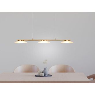 Trio Leuchten led Balkenpendelleuchte merton Messing höhenverstellbar bis 150cm, Breite 102cm