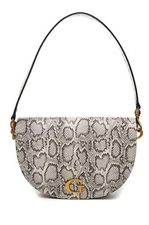 Guess Guess Danna, DNA Saddle Bag Femme, Multicolore, Taille Unique