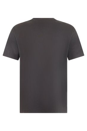 HUGO BOSS Mens Short-Sleeved Cotton T-Shirt Dark Grey T-Shirts And Polos