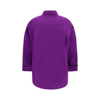 Balenciaga Womens Purple Cotton Shirt