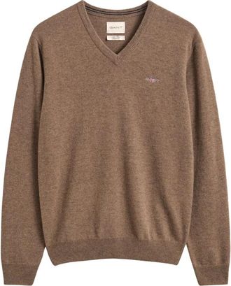 GANT V-Ausschnitt Pullover - - Knitwear - Herren - Braun - XL