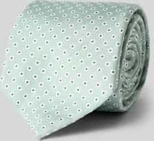 Gierremilano Seidenkrawatte aus reiner Seide mit Logo-Patch (7,5cm)