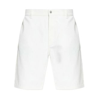 Balmain Logo-Patch Denim Shorts - - Shorts - Herren - Wei&szlig; - W31