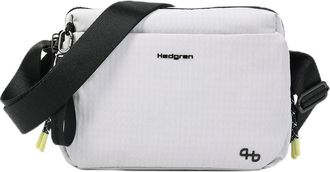 Hedgren KOSHO Womens Medium Crossbody Bag - Water-Repellent, Recycled Material, Adjustable String Design (Vaporous Grey)