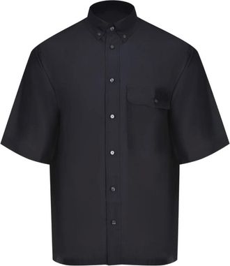 Emporio Armani Homme, Chemises, Bleu, Taille: L Camisa Marino