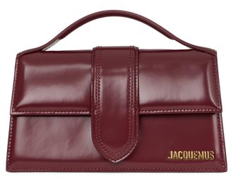 Jacquemus Leather Top Handle Bag - Burgundy
