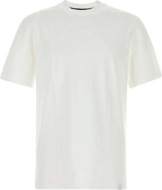 Brioni Homme, Tops, Blanc, Taille: S T-shirt &agrave; col rond