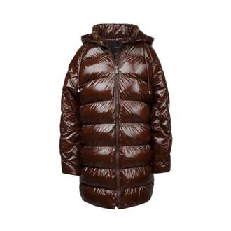 Pinko Gepolsterter Parka aus Crystal Nylon - - Coats - Damen - Braun - S