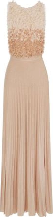 Elisabetta Franchi Femme, Robes, Beige, Taille: 42 FR Evening Dress
