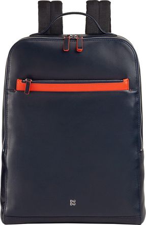 DuDu Herren-Laptoprucksack aus Leder f&uuml;r tragbare Rechner und Tablets, Rucksack mit Diebstahlsicherung und doppeltem Rei&szlig;verschluss, Rucksack f&uuml;r Business,