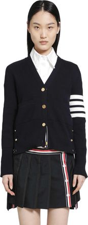 Thom Browne Milano Classic 4-Bar V-Neck Cardigan