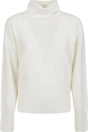 Fabiana Filippi Femme, Pulls, Blanc, Taille: 38 FR Turtle Neck Sweater