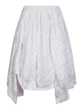 Comme Des Gar&ccedil;ons Jupe Midi - Blanc