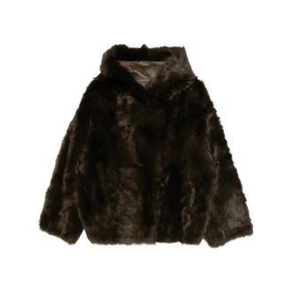 Yves Salomon Fur Yves Salomon - - Jackets - Damen - Braun - S