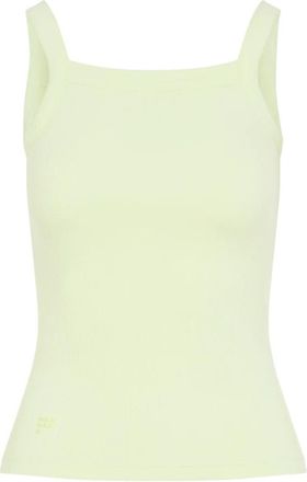 PANGAIA Geripptes Tanktop mit eckigem Ausschnitt - - Tops - Damen - Wei&szlig; - XS