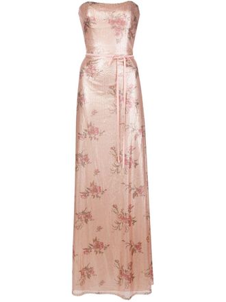 Notte By Marchesa Abendkleid mit Print - Rosa