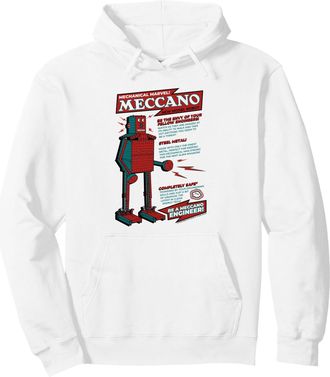 Meccano Modell Roboter Retro Ad Pullover Hoodie