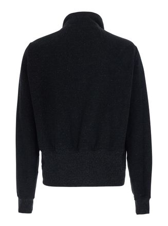 Rick Owens Mens Sweatshirt Bauhaus Jogger Black Cotton Sweatshirts Sweater