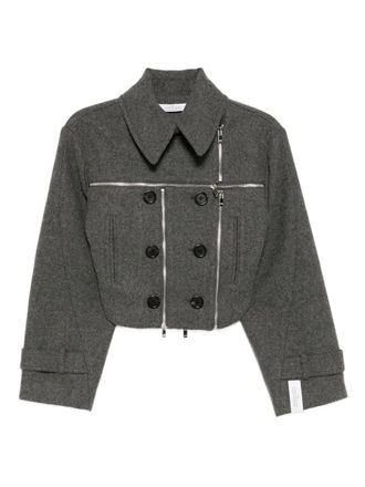 Rokh veste à boutonnière croisée - Gris