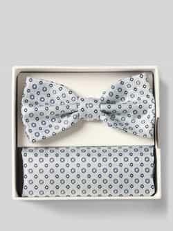 Prince Bowtie Fliege und Einstecktuch im Set aus reiner Seide