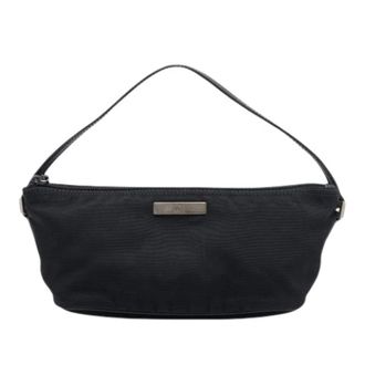 Gucci Sac bandouli&egrave;re mini en nylon Pre-owned - Femme - Pre-owned - Noir - Taille: ONE Size