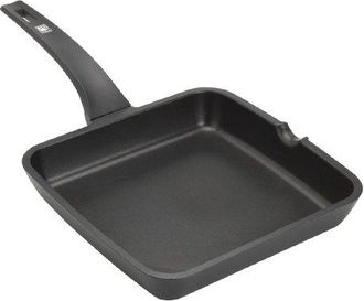 Bra Efficient | Glatter Drehspießgrill, 22 cm, Aluminiumguss mit Antihaftbeschichtung, induktionsgeeignet, PFOA-frei