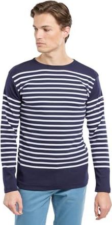 Armor Lux Marini&egrave;re col Bateau en Coton &eacute;pais Amiral