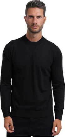 A|X Armani Exchange Pull-over coupe r&eacute;guli&egrave;re avec d&eacute;tails c&ocirc;tel&eacute;s - Homme - Pulls - Bleu - Taille: 3XL