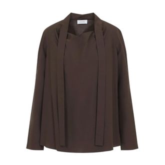Christophe Lemaire Blouse Ascot - Femme - Blouses et Chemises - Brun - Taille: 38 FR