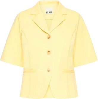 Ichi Ichi, Femme, Vestes, Jaune, Taille: 40 FR Chemises