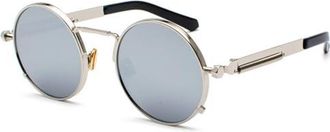 Generic Lunettes De Soleil Printemps Monture En M&eacute;tal Hommes Et Femmes F&ecirc;te Photo Vacances Lunettes De Soleil(Gray)