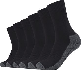 Camano Unisex Socken 6er Pack 43/46 black