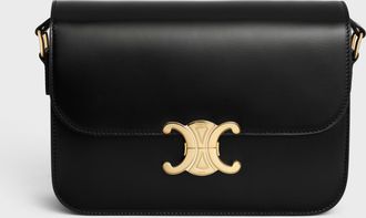 Celine Classique Triomphe Shoulder Bag - Black