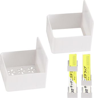 Generico Klebefolie f&uuml;r die Wand, Halterung f&uuml;r Haargl&auml;tter, Wandmontage, selbstklebende Regale f&uuml;r Lockenwickler, Wachspapier, Silberpapier und Sandwich-Tasch