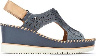Pikolinos Keilsandalen in Leder AGUADULCE f&uuml;r Frauen Farbe Blue