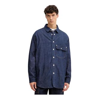 Kenzo Homme, Chemises, Bleu, Taille: XL Chemise en jean coupe d&eacute;contract&eacute;e