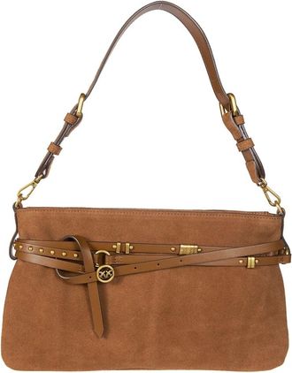 Pinko Pinko, Femme, Sacs, Brun, Taille: ONE Size Belt Bag Classic Suede